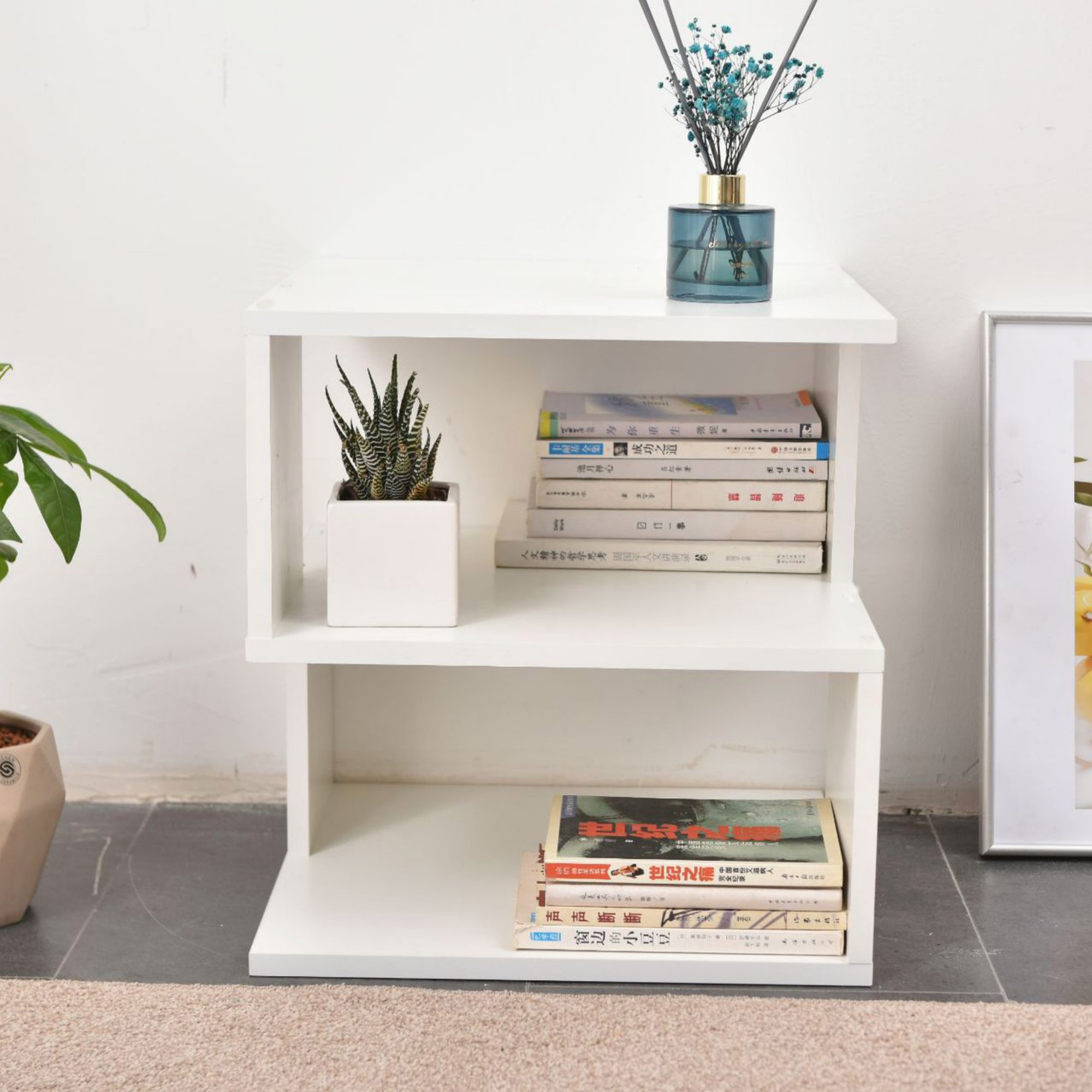 Ebern Designs 2-Layer Simple Household Bookshelf (Bookshelf) | Wayfair