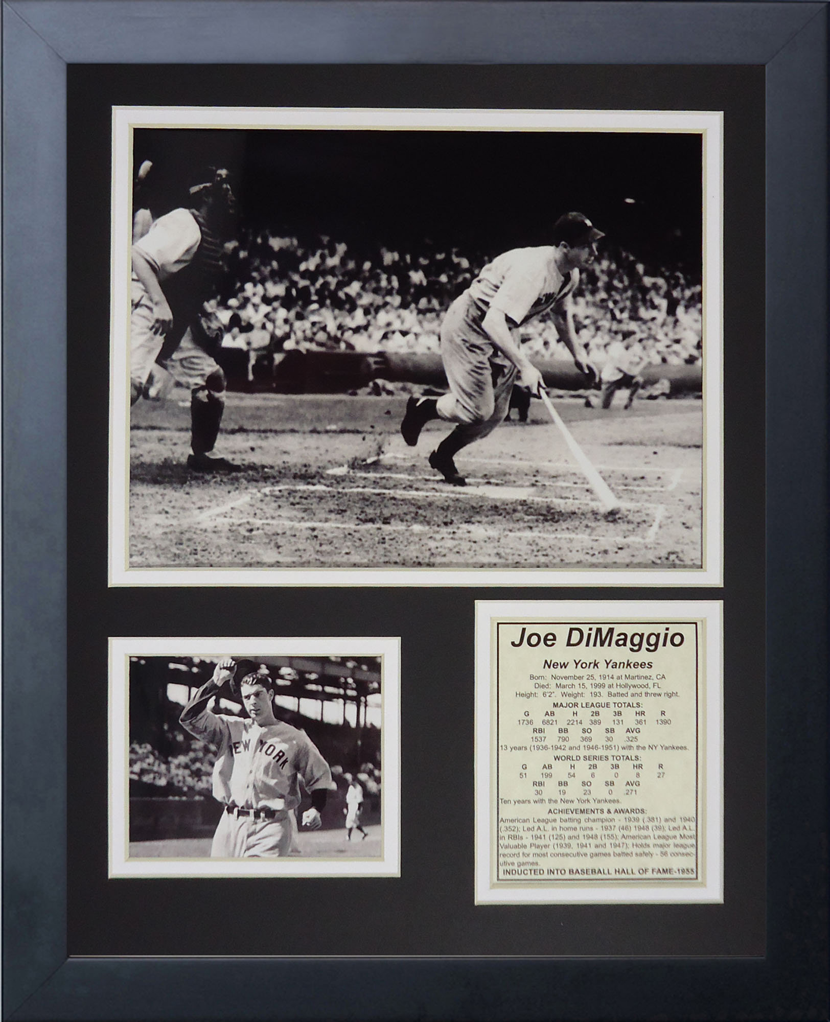 Legends Never Die Joe DiMaggio Framed Memorabilia - Wayfair Canada
