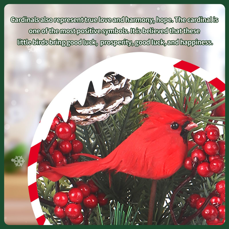 Ophelia & Co. 13'' Cardinal Christmas Table Decor | Wayfair