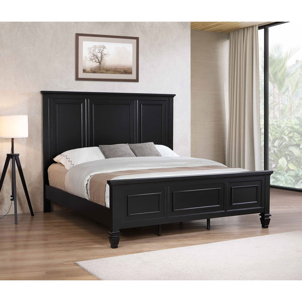 Black Wood Beds & Frames You'll Love | Wayfair