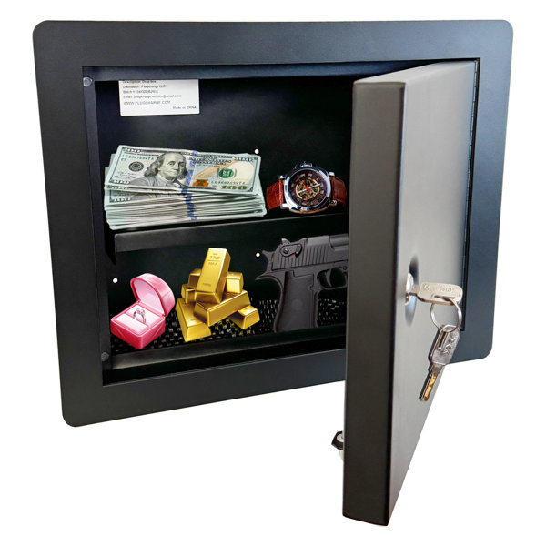 Plugsharge Plugsharge In-wall Safe With Key Lock – Heavy-duty Steel ...