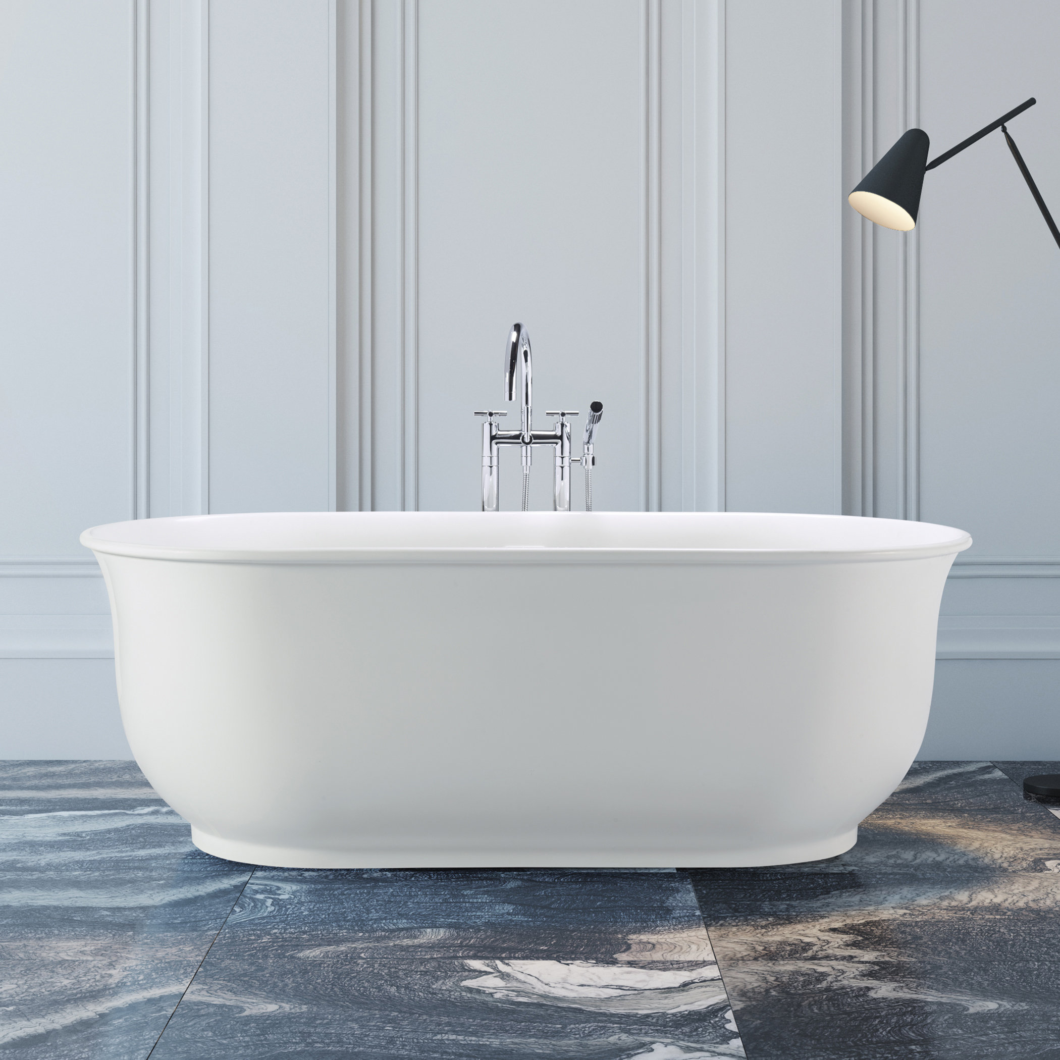 MTI Baths Hamilton 58" Freestanding Air Bathtub | Wayfair