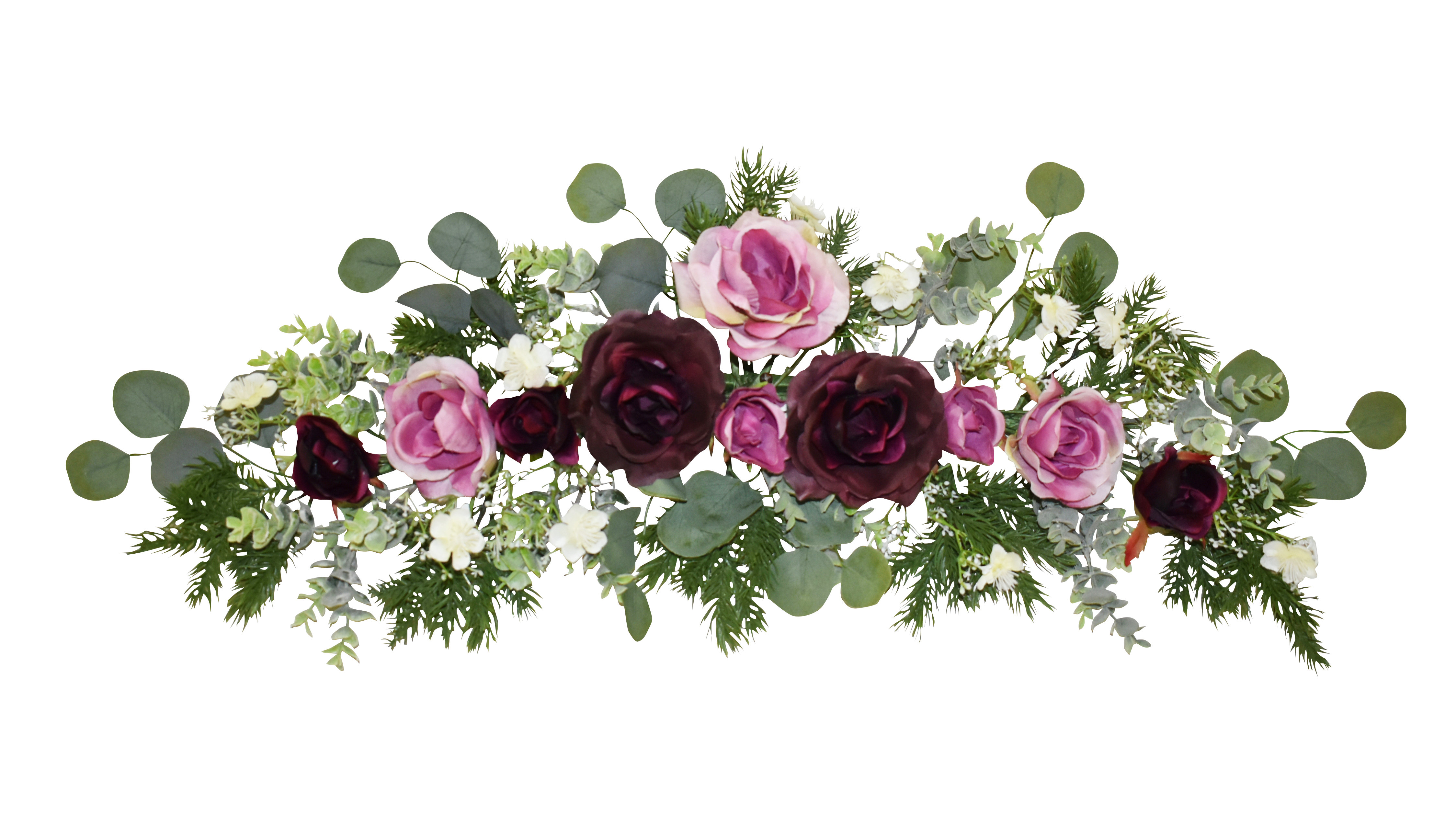 Rosdorf Park 32" Lavender Rose Swag | Wayfair