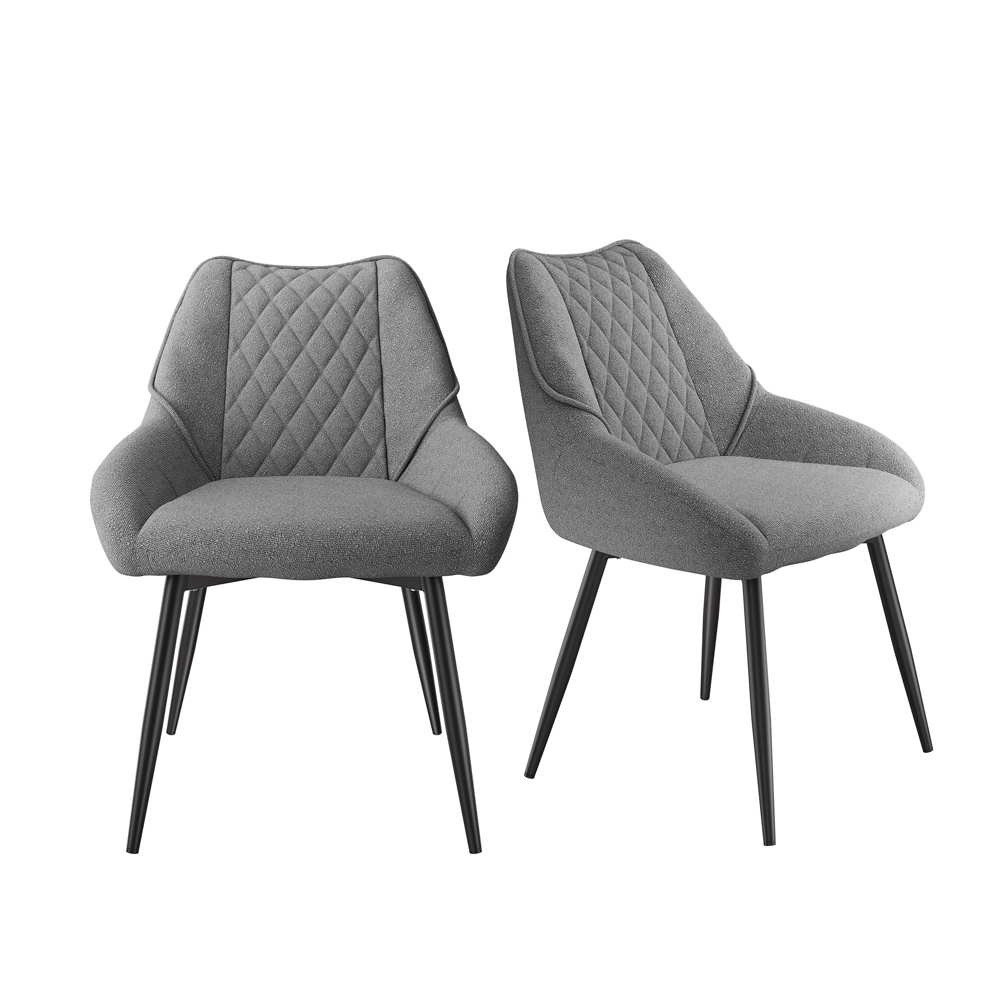 Ivy Bronx Fabric Soft Dining Chairs (Set of 2) | Wayfair