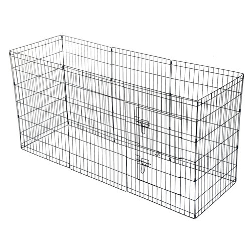 Archie & Oscar Chalk 61cm 8 Panel Indoor/Outdoor Metal Pet Pen ...