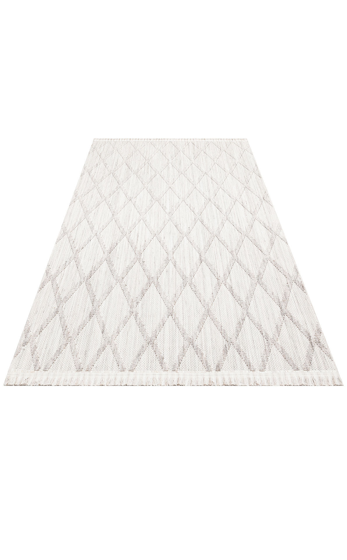 Beachcrest Home™ Castano Grey Geometric Polyester Machine Made Area Rug ...