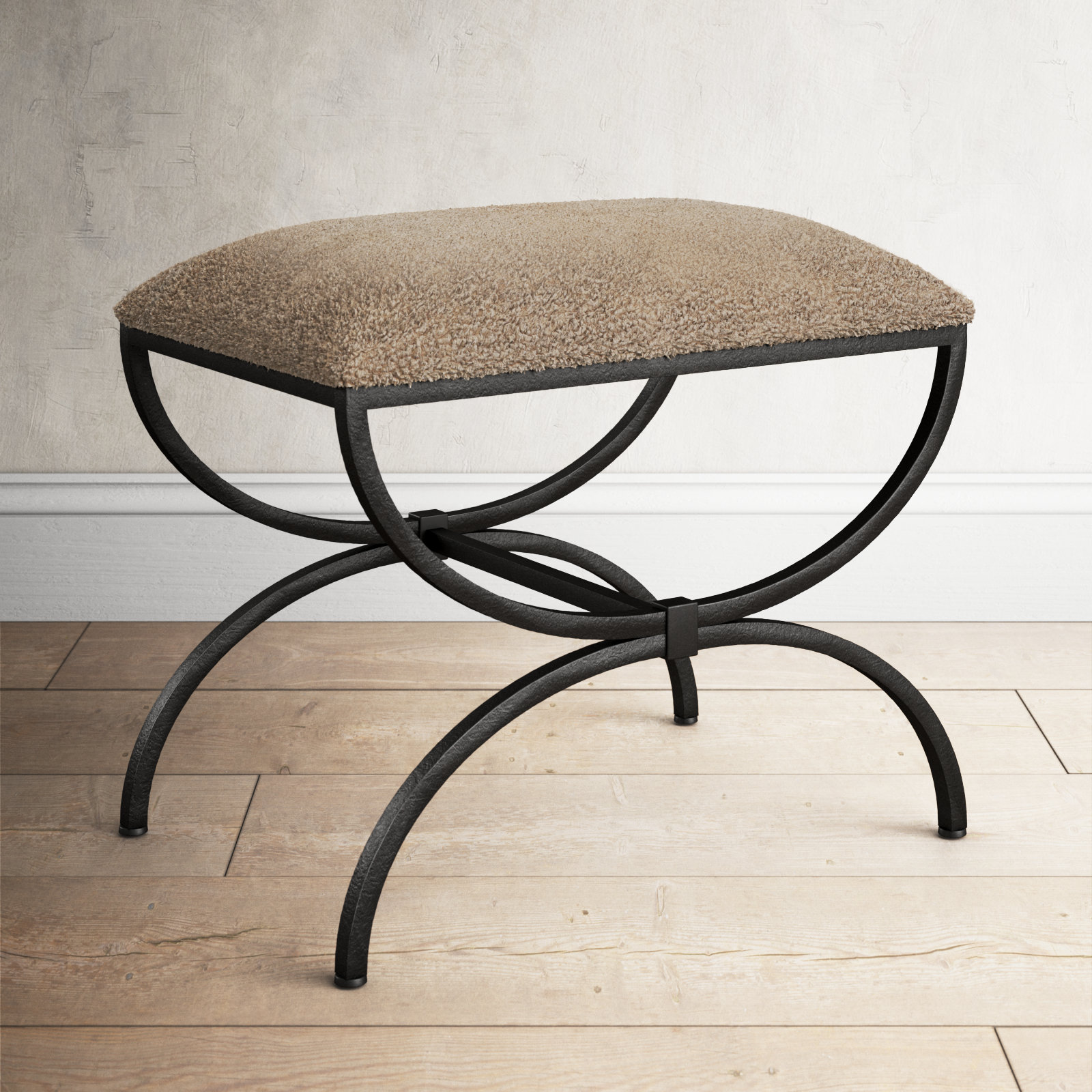 Birch Lane™ Iveta Iron Accent Stool | Wayfair