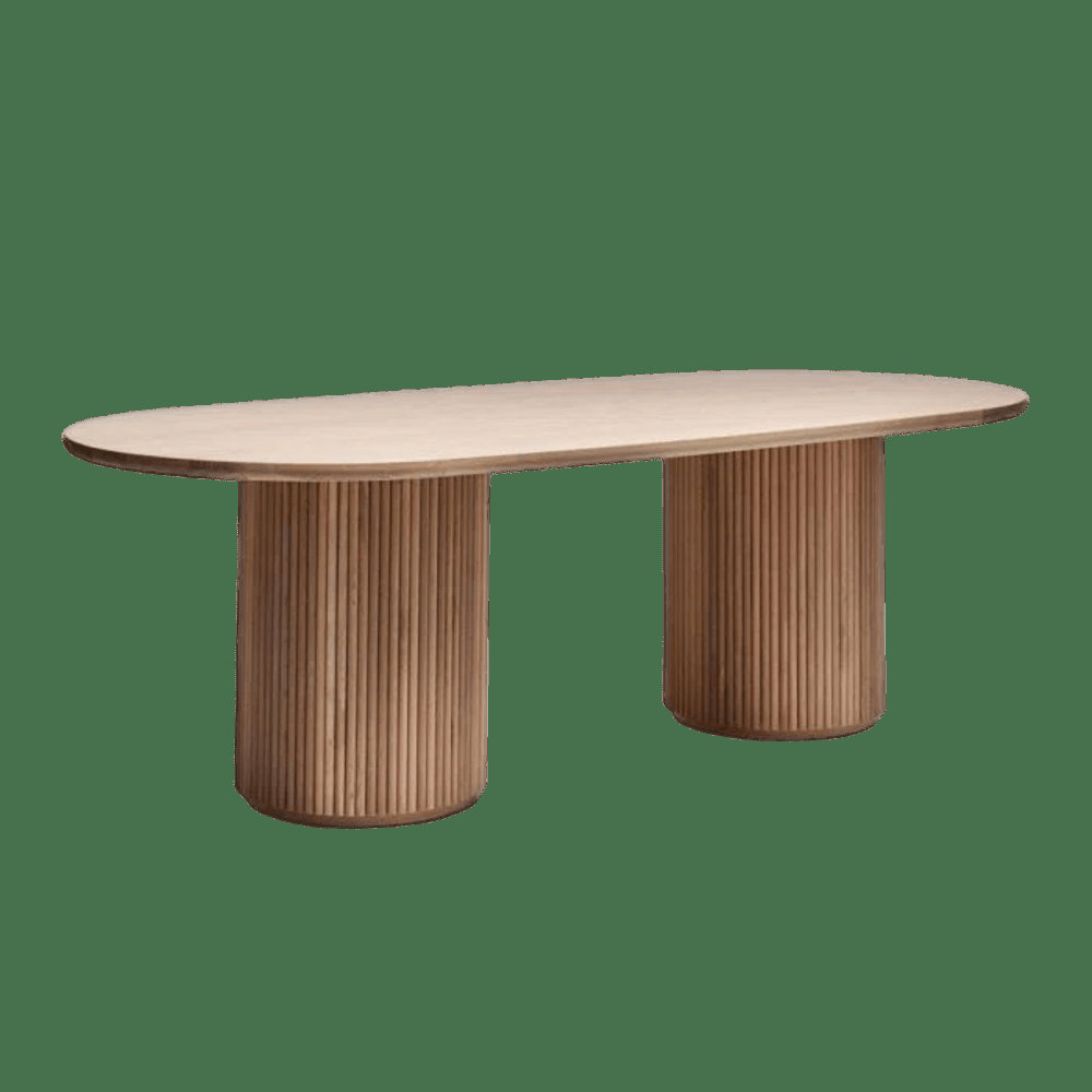 Loon Peak® Genuine Solid Wood Rectangular 10-Seat Dining Room Table ...