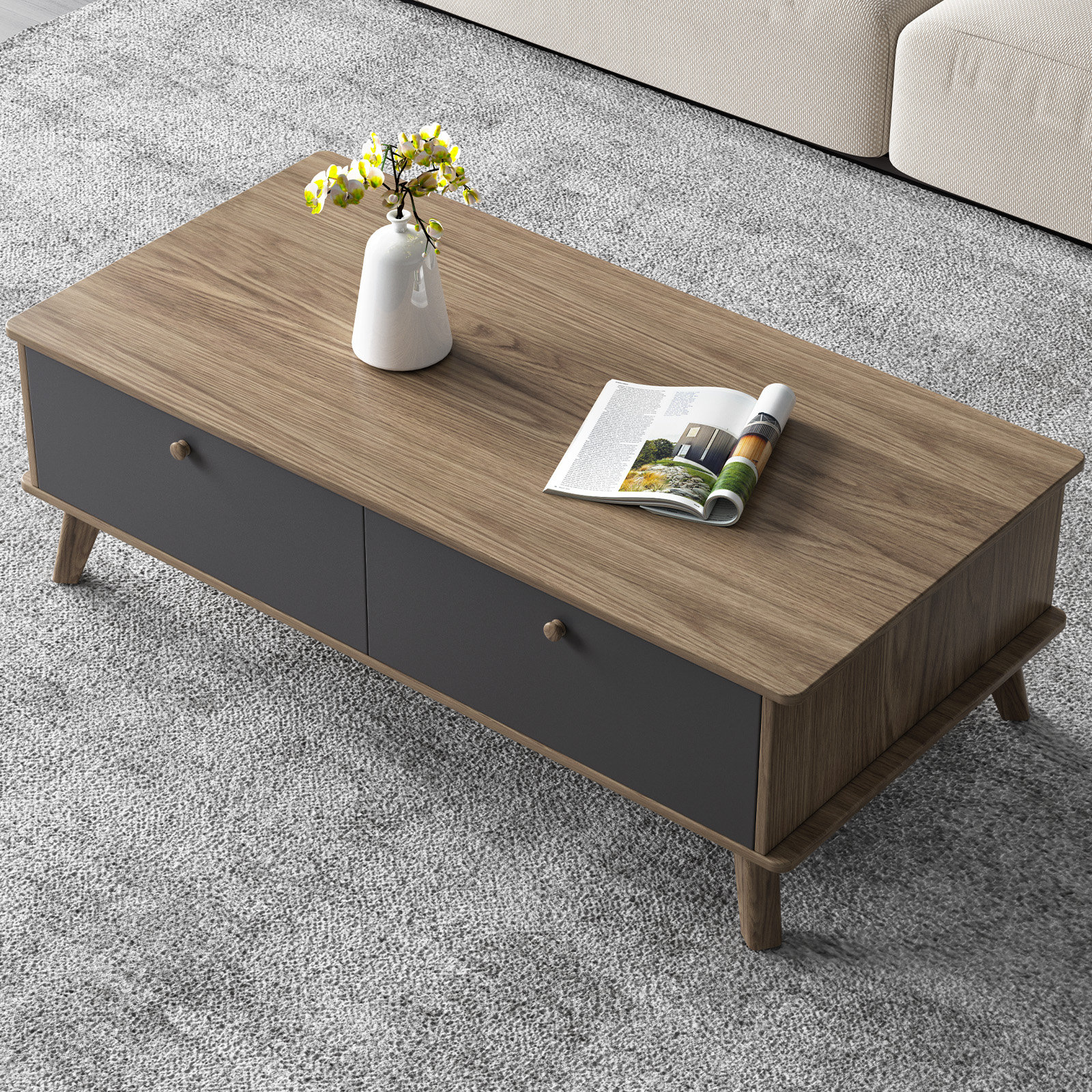 George Oliver Multifunctional Lift Top Coffee Table,Extendable Coffee ...