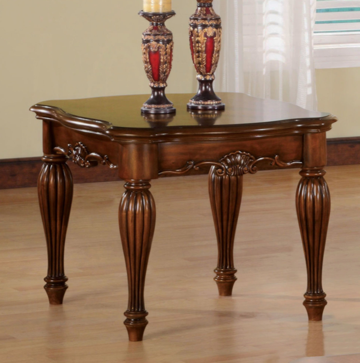Corrigan Studio® End Table With Turned Fluted Leg | Wayfair