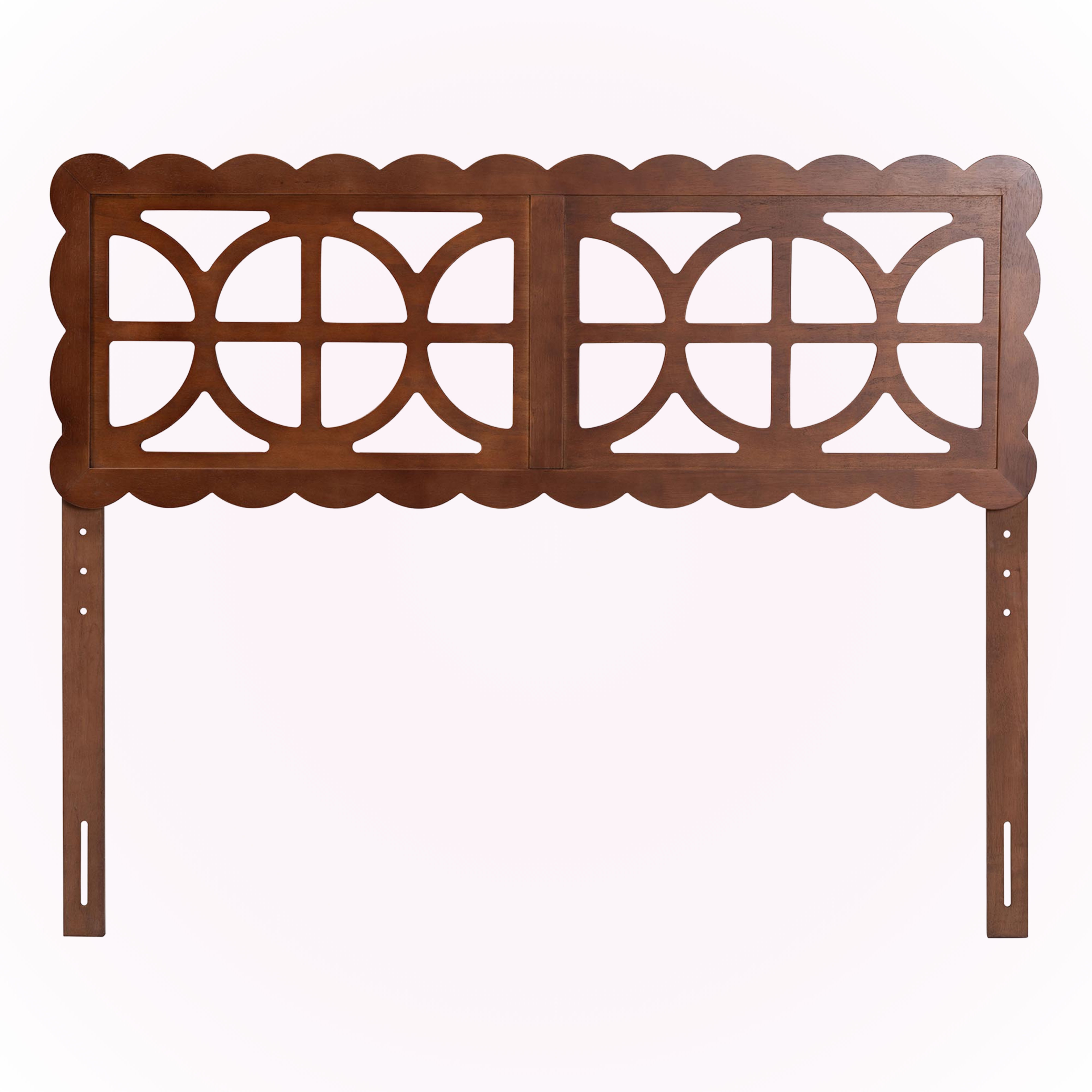 Ebern Designs Bryn Queen Size Wood Headboard with Scalloped Frame in ...
