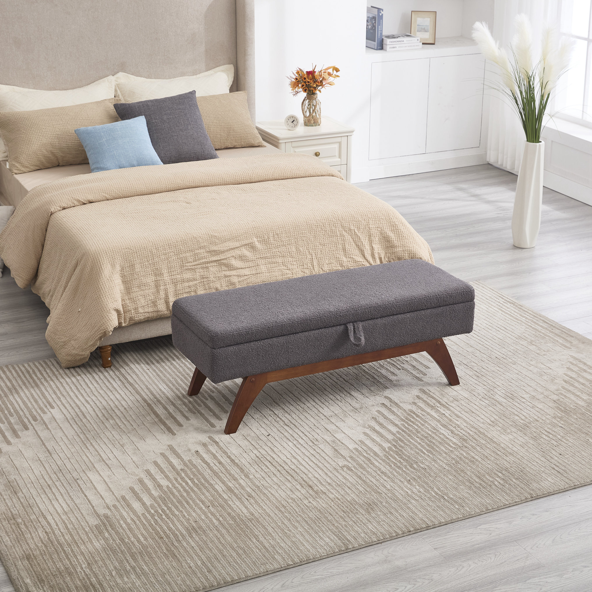 George Oliver Bed End Stool with Storage Function | Wayfair