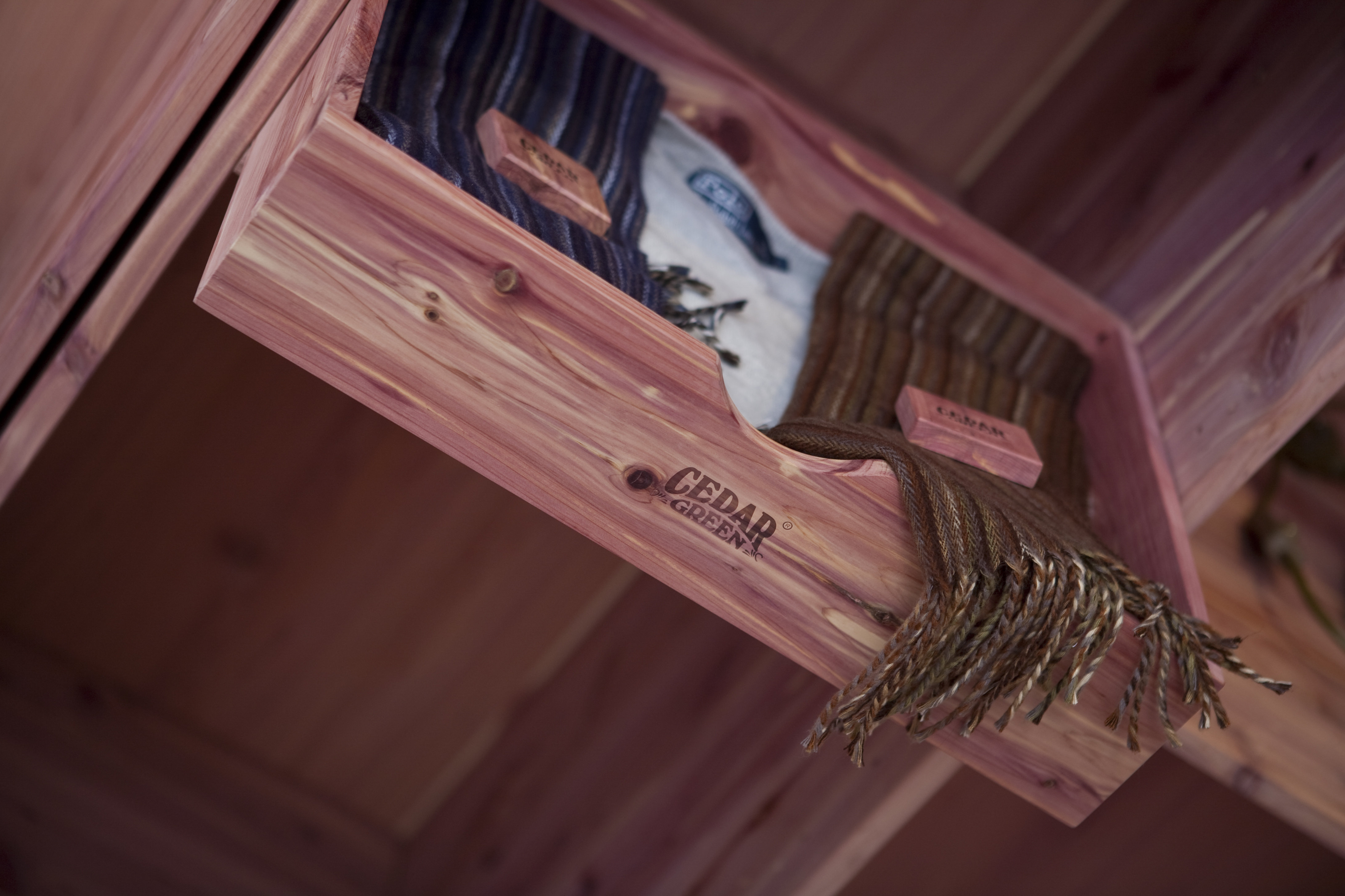 Cedar Green Solid Wood Crate | Wayfair