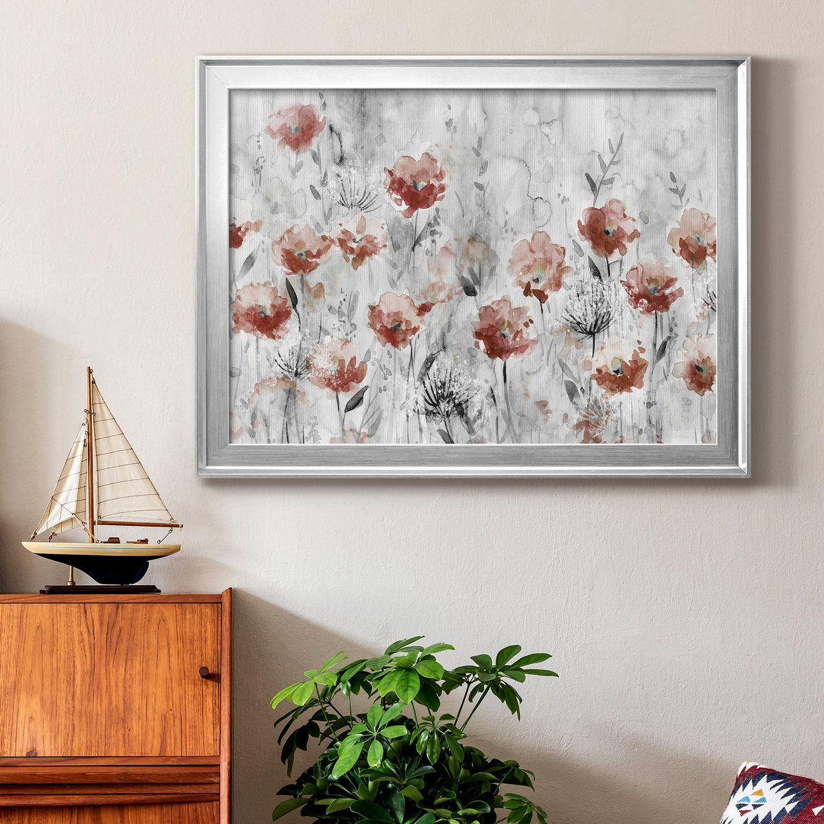 Canora Grey Autumnal Garden - Picture Frame Painting on Canvas | Wayfair