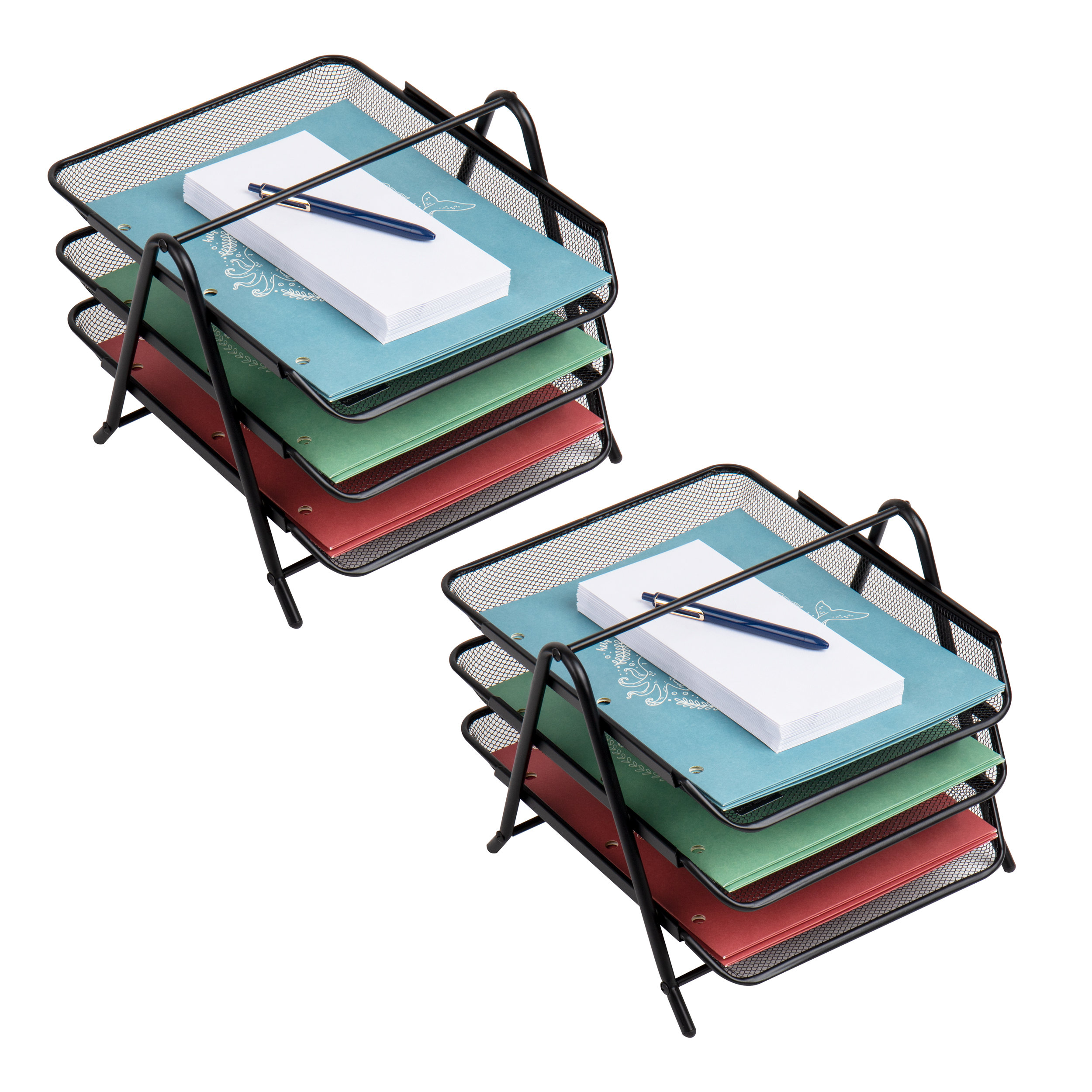 Mind Reader Network Collection 3-Tier Paper Tray, File Storage, Desktop ...