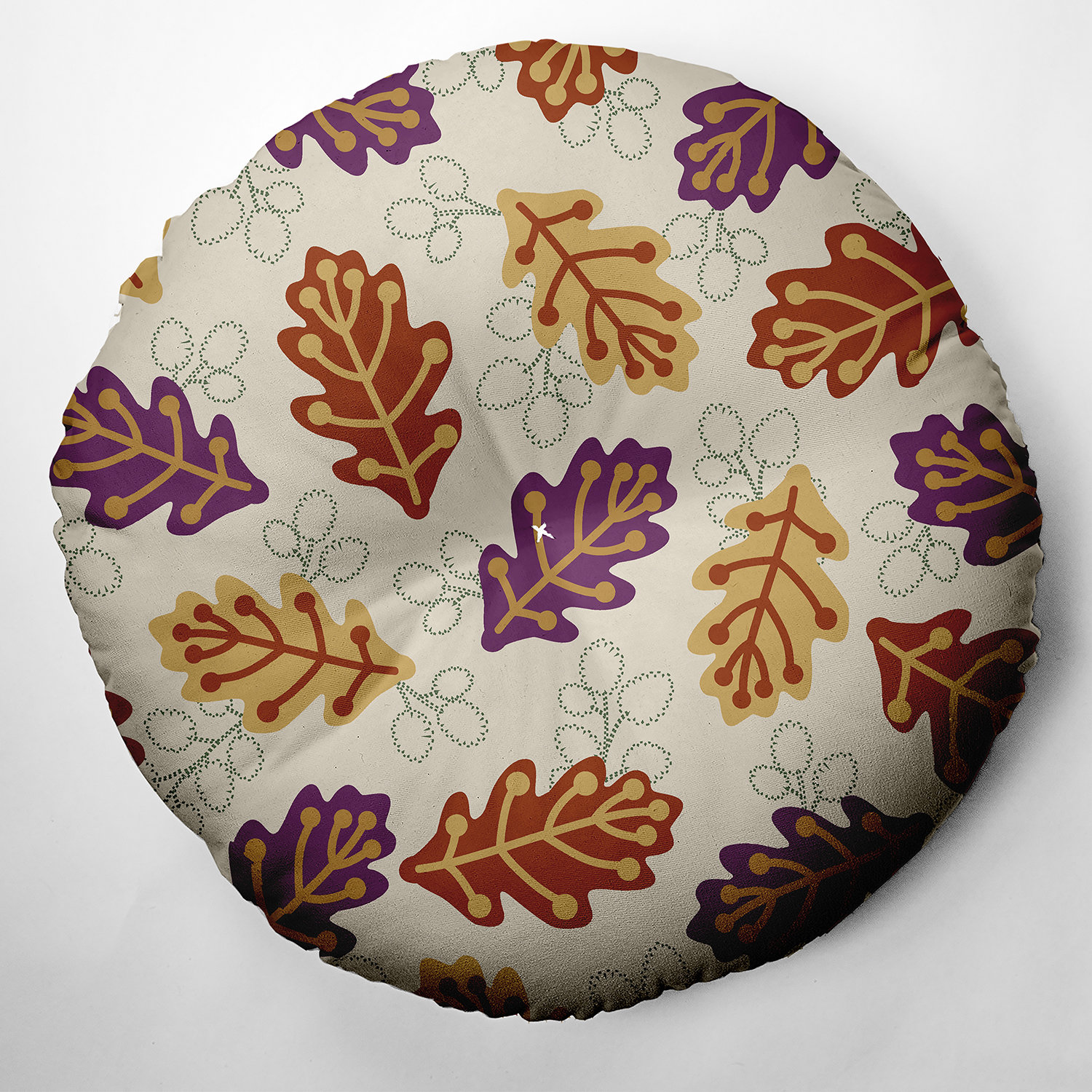 e by design 307_Feather Pattern Fall Design Tufted Floor Pillow | Wayfair