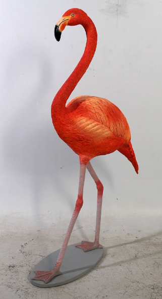 Bayou Breeze Baylynn Baby Flamingo Life Size Statue | Wayfair
