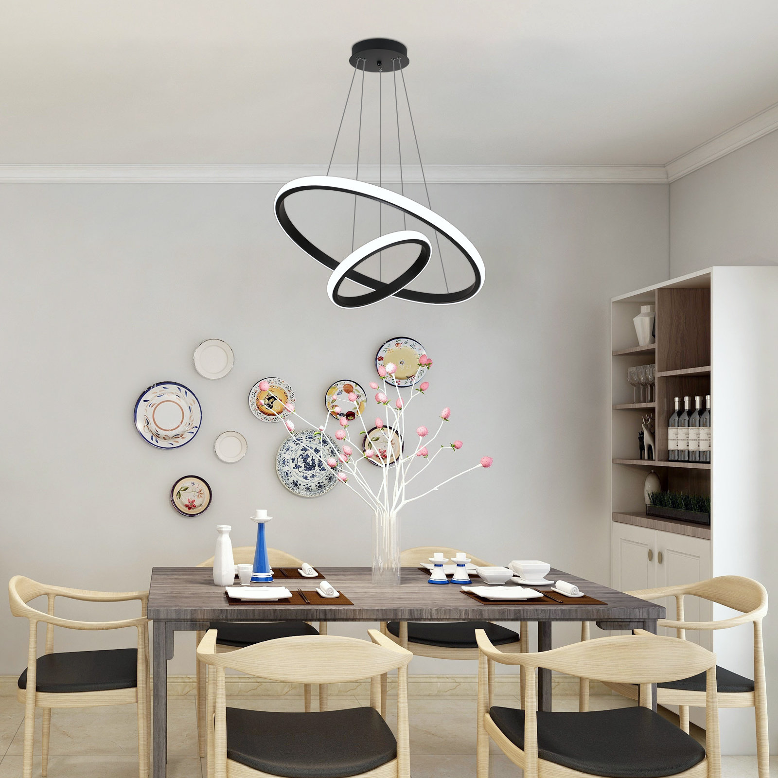 Metro Lane Dahat 2 - Ring Teardrop Chandelier | Wayfair.co.uk