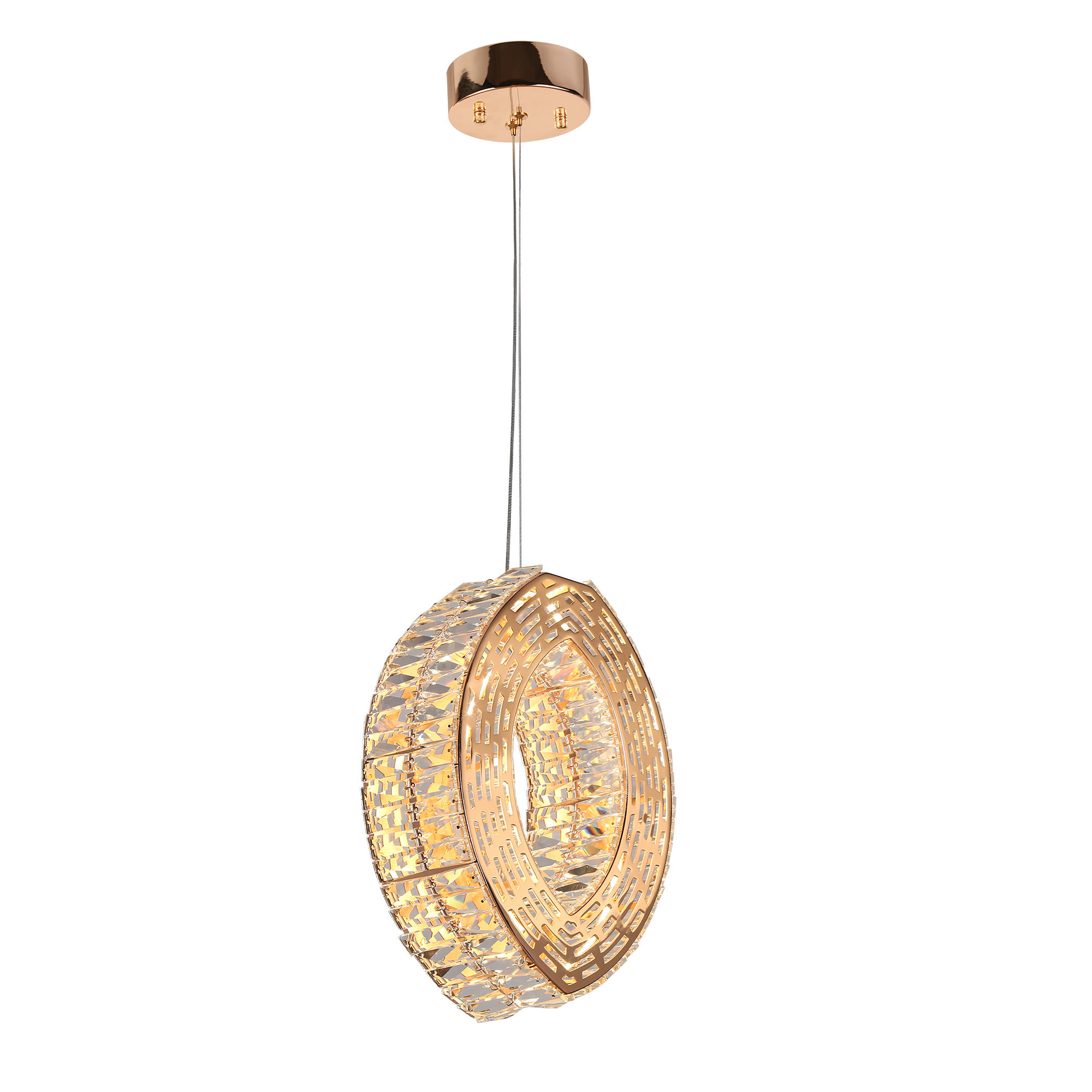 Mercer41 Josse 1 - Light Rose Gold LED Pendant | Wayfair