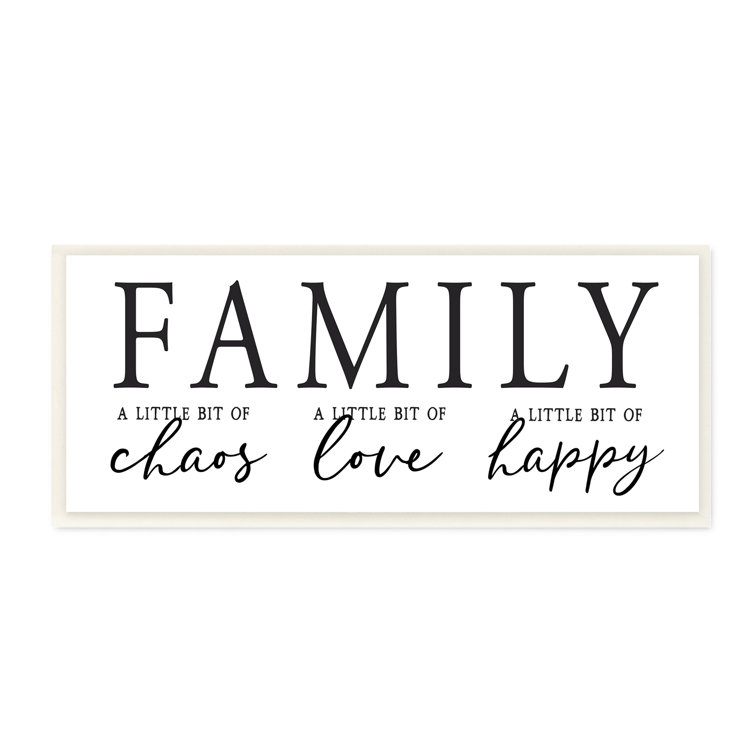 Stupell Industries Loving Family Sign Cheerful Casual Quote On Wood by ...