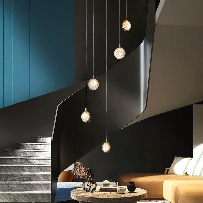 CycevSun Modern 5-Lights LED Crystal Chandeliers, Spherical Crystal ...