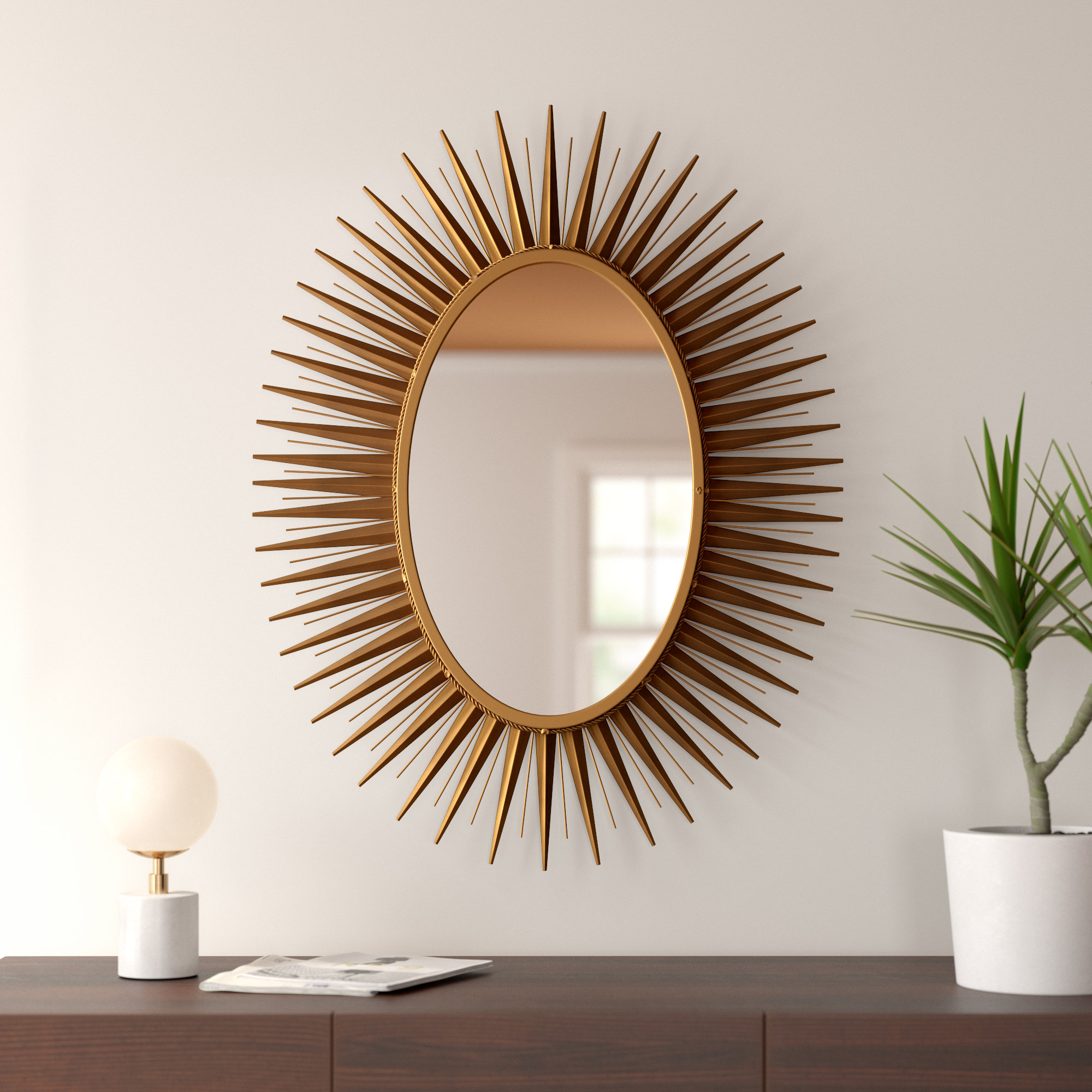 The Twillery Co.® Quitman Modern & Contemporary Accent Mirror & Reviews ...