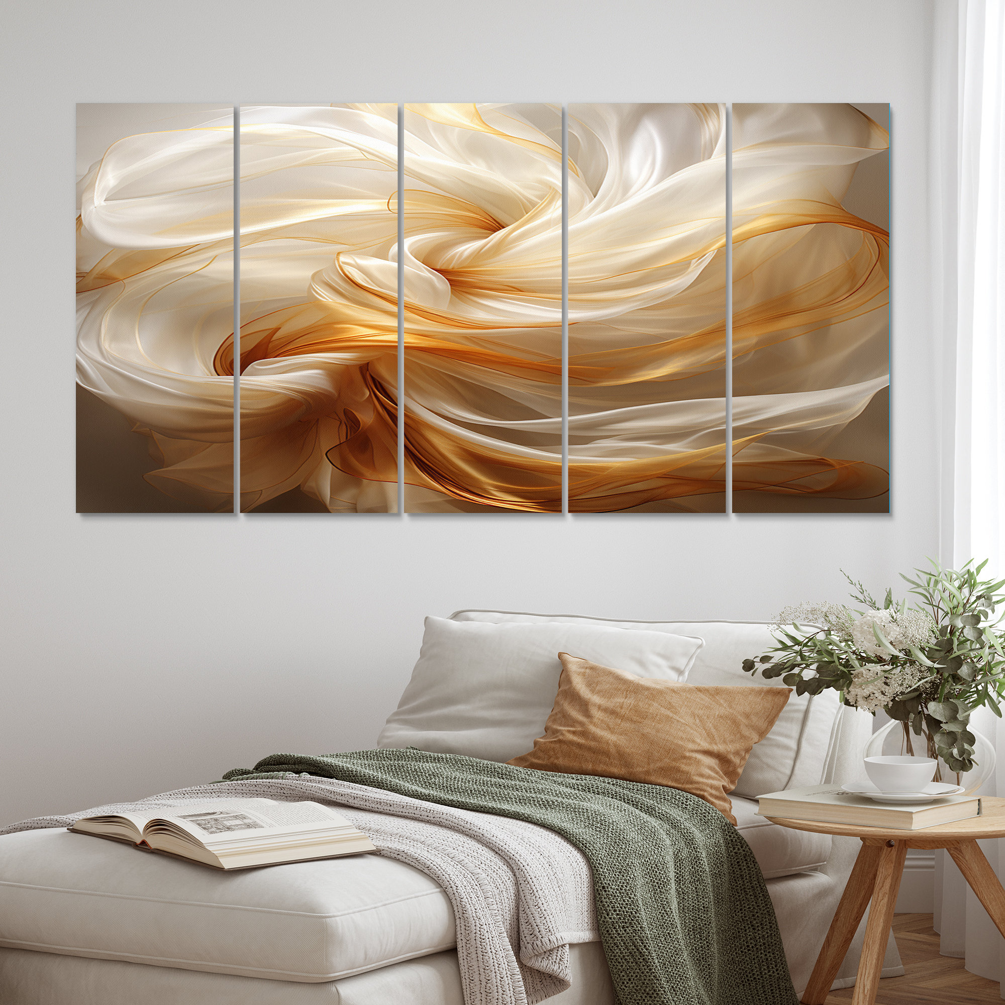 Latitude Run® Liquid Satisfaction Smooth Tender Orange Waves - Abstract ...