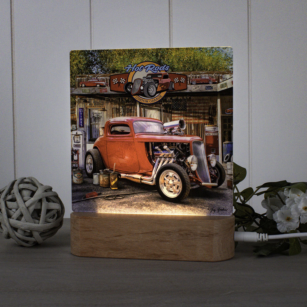 Glow Decor Hot Rod Garage Night Light | Wayfair