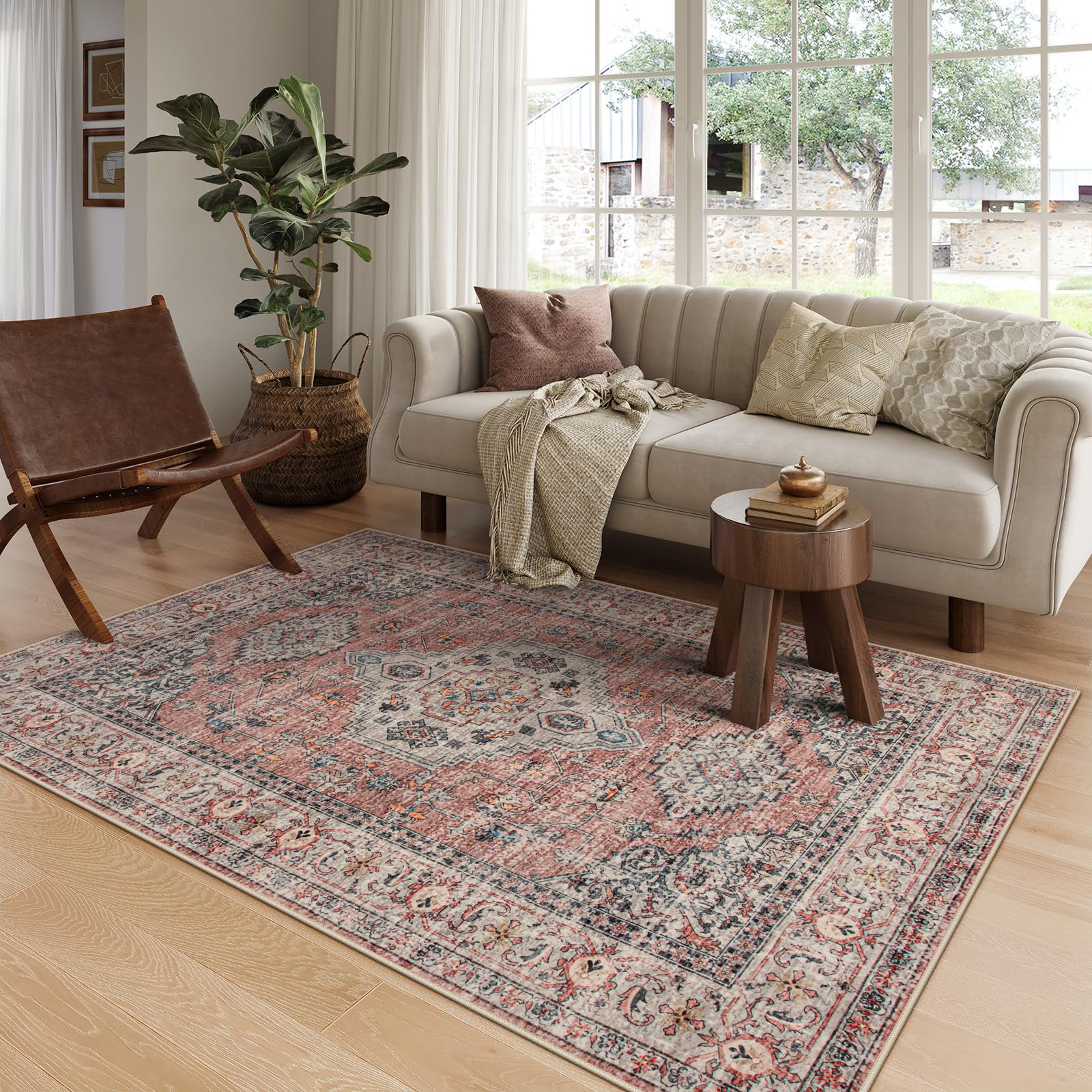 Darby Home Co 5x7 Rug for Bedroom Ultra-Thin Soft Washable Rug | Wayfair