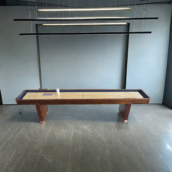 The Drift Architect 12-Foot Classic Deluxe Shuffleboard Table - Wayfair ...
