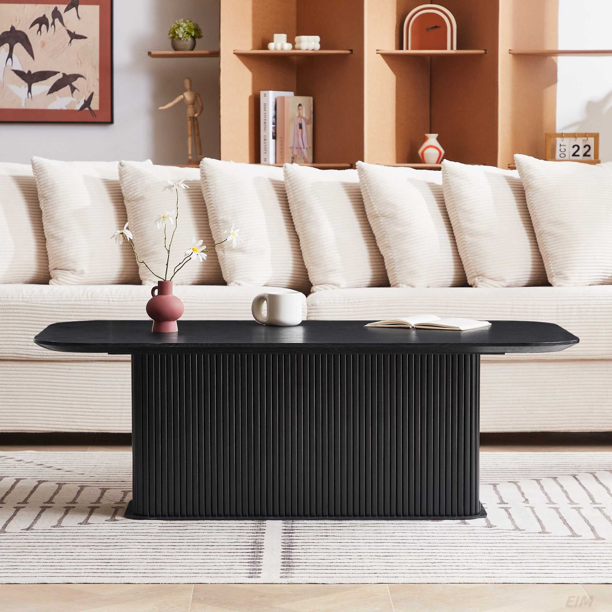 CHENGGUHENGXIN Coffee Table Wood Surface And Metel Feet - Wayfair Canada