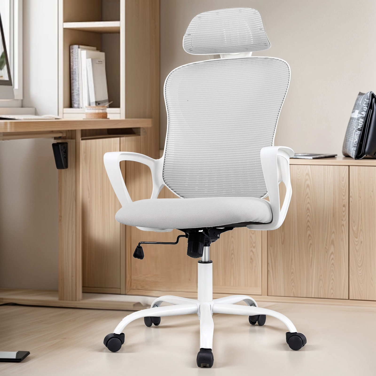 Inbox Zero Ergonomic Office Chair, Office Computer Desk Chair With High ...