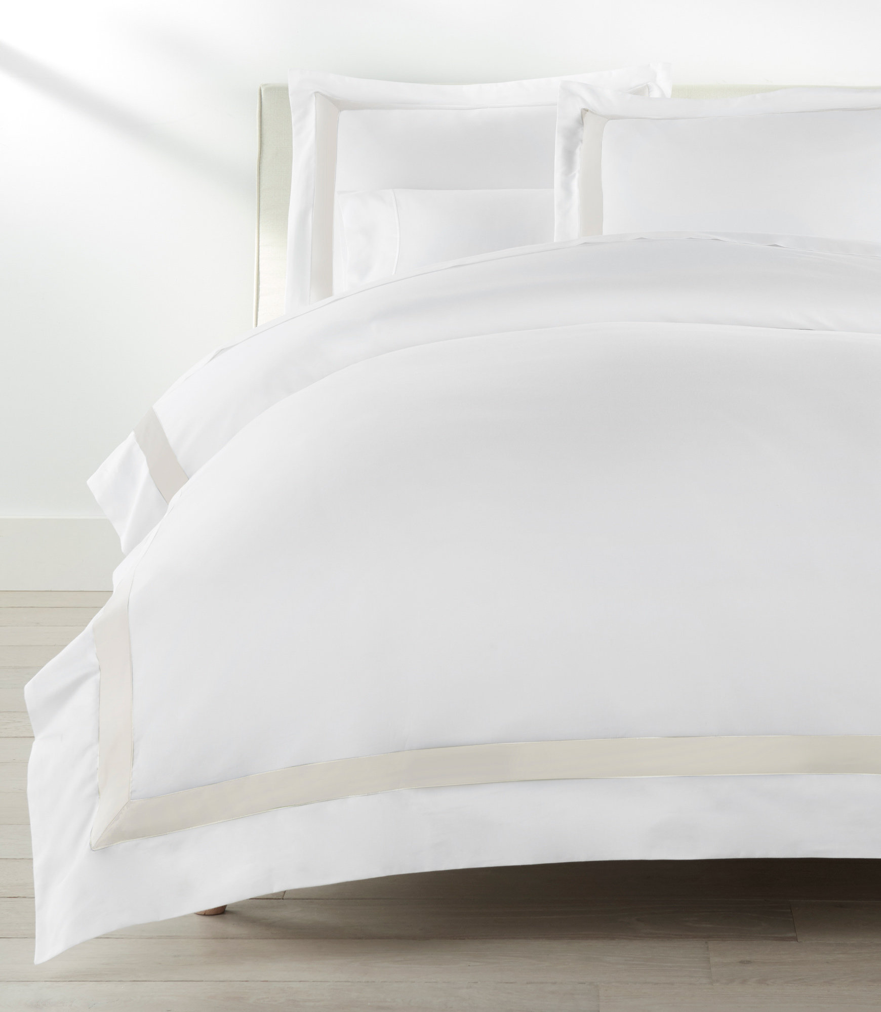 Peacock Alley Soprano Trim 100% Cotton Sateen Duvet Cover - Wayfair Canada
