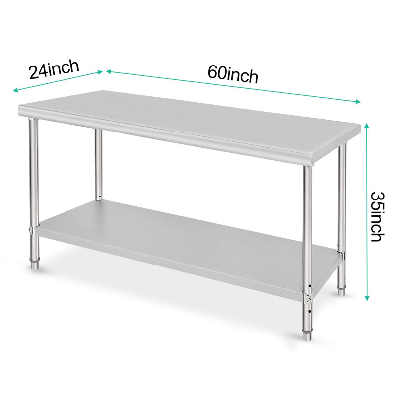 WFX Utility™ Stainless Steel Top Workbench | Wayfair