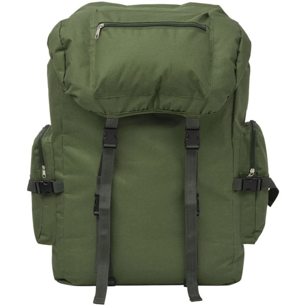 Vidaxl Army-Style Backpack 65 L Green | Wayfair.co.uk