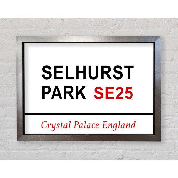 Bright Star Selhurst Park Signs - Single Picture Frame Print | Wayfair ...