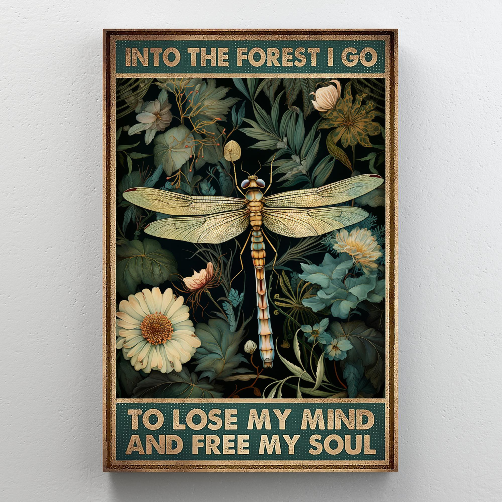Trinx Dragonfly To Lose My Mind - 1 Piece Rectangle Graphic Art Print ...