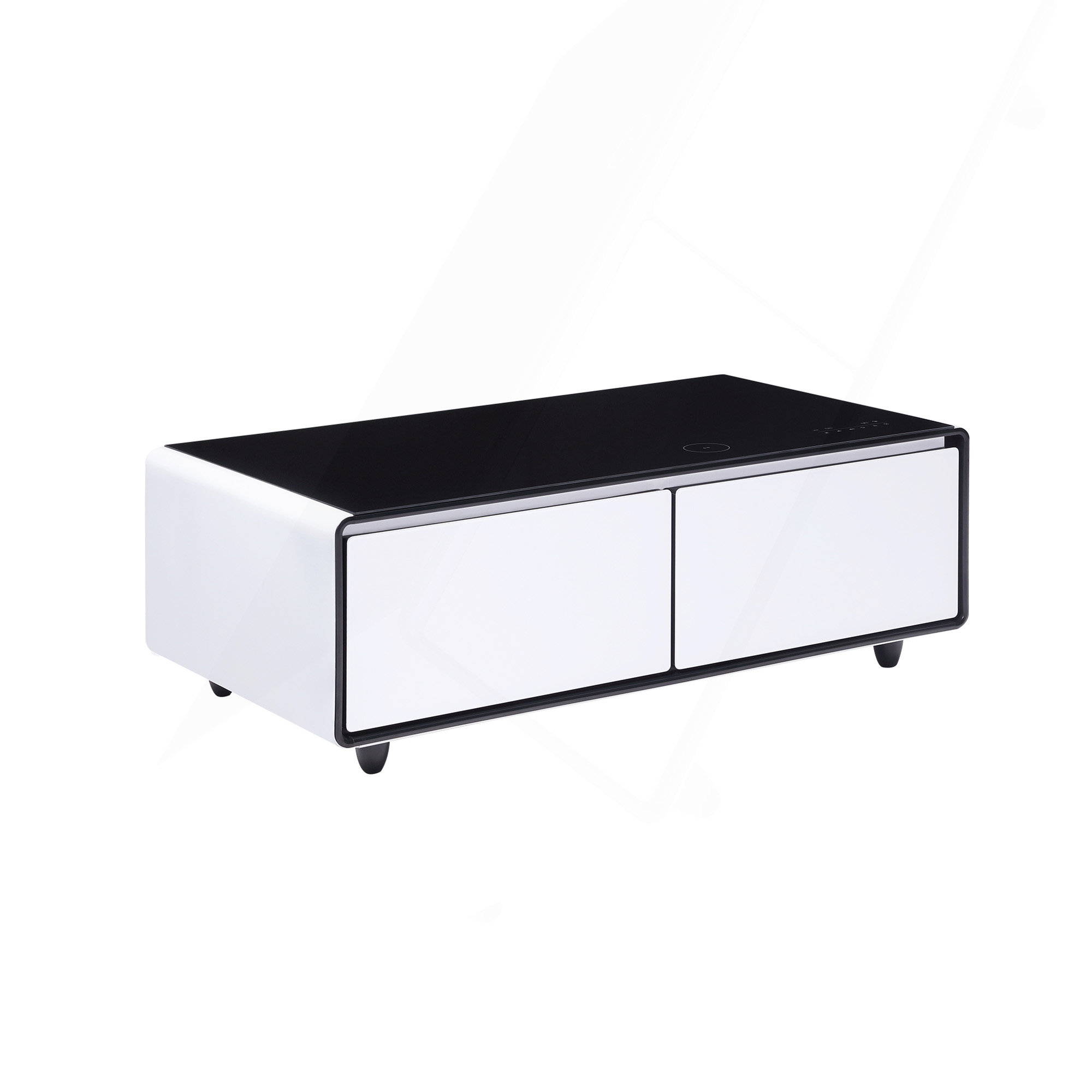 Orren Ellis Modern Smart Coffee Table With Built-In Fridge, Bluetooth ...