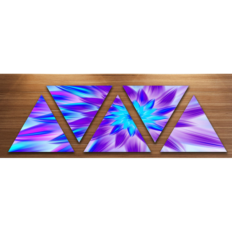 Bless international 'Exotic Blue Flower Petals' Graphic Art Print Multi ...