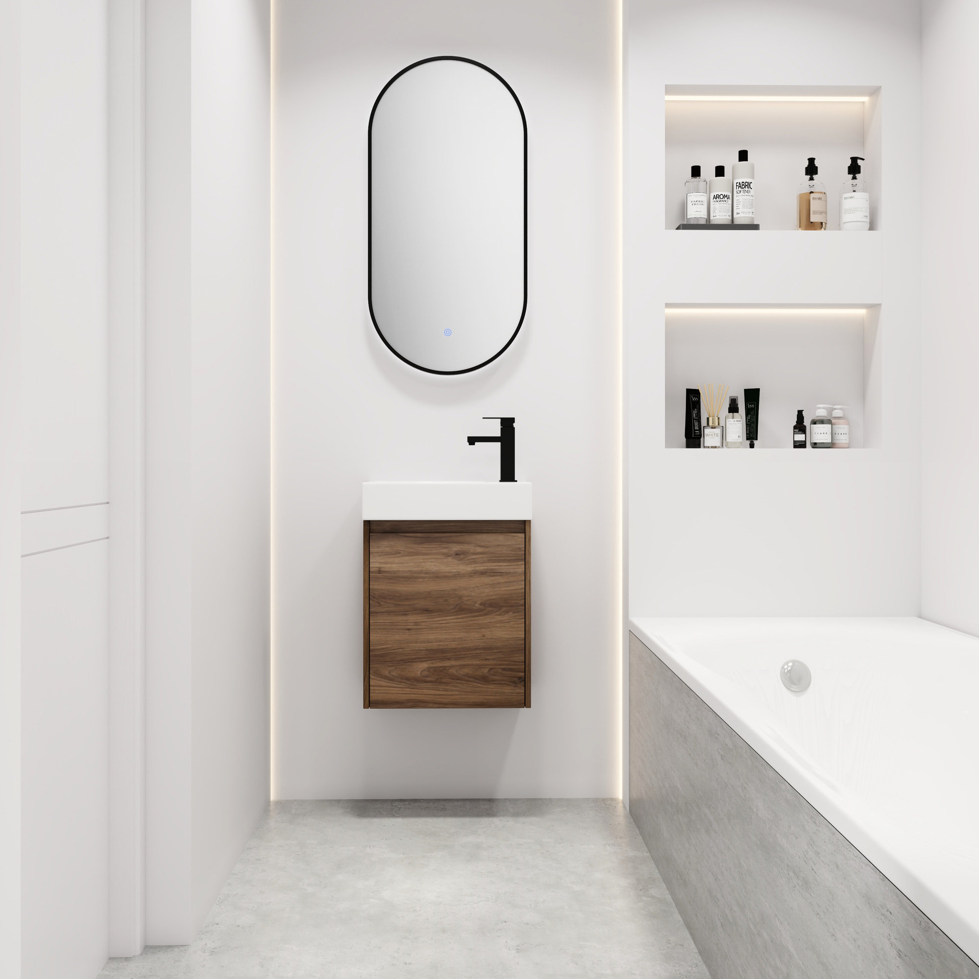 Latitude Run® 18 Inch Small Bathroom Vanity - Spacious Storage ...