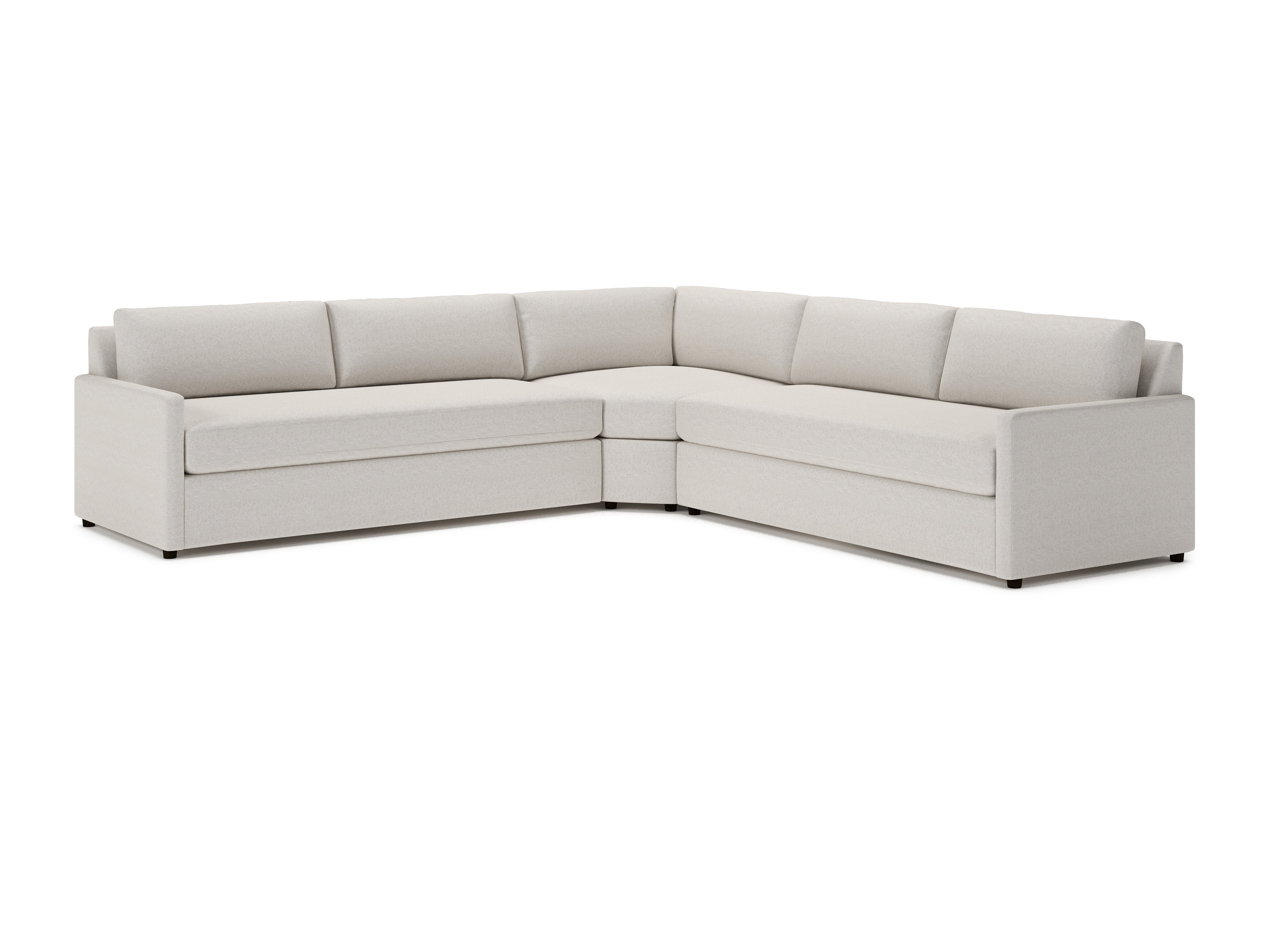 Joss & Main Damari 129" 3-Piece Wedge Corner Sectional | Wayfair