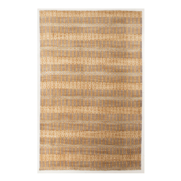 String Matter Hand Loomed Striped Area Rug in Gold | Perigold