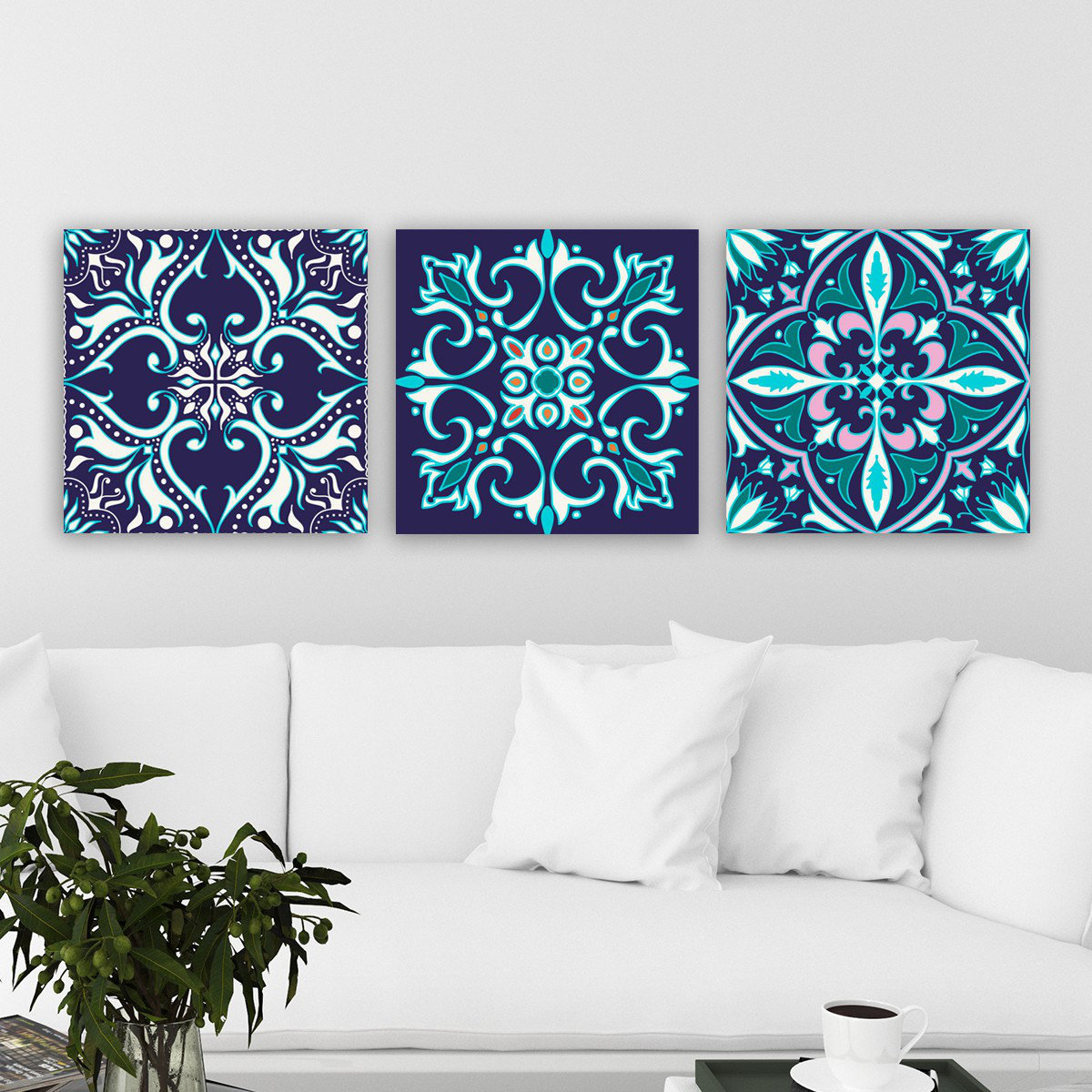 East Urban Home 3 Piece Wrapped Canvas Panoramic Graphic Art Set | Wayfair