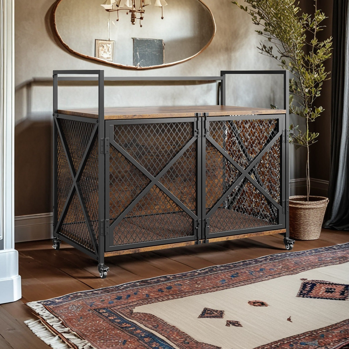 Tucker Murphy Pet™ Dog Crate Furniture, Heavy Duty Dog Kennel Table ...