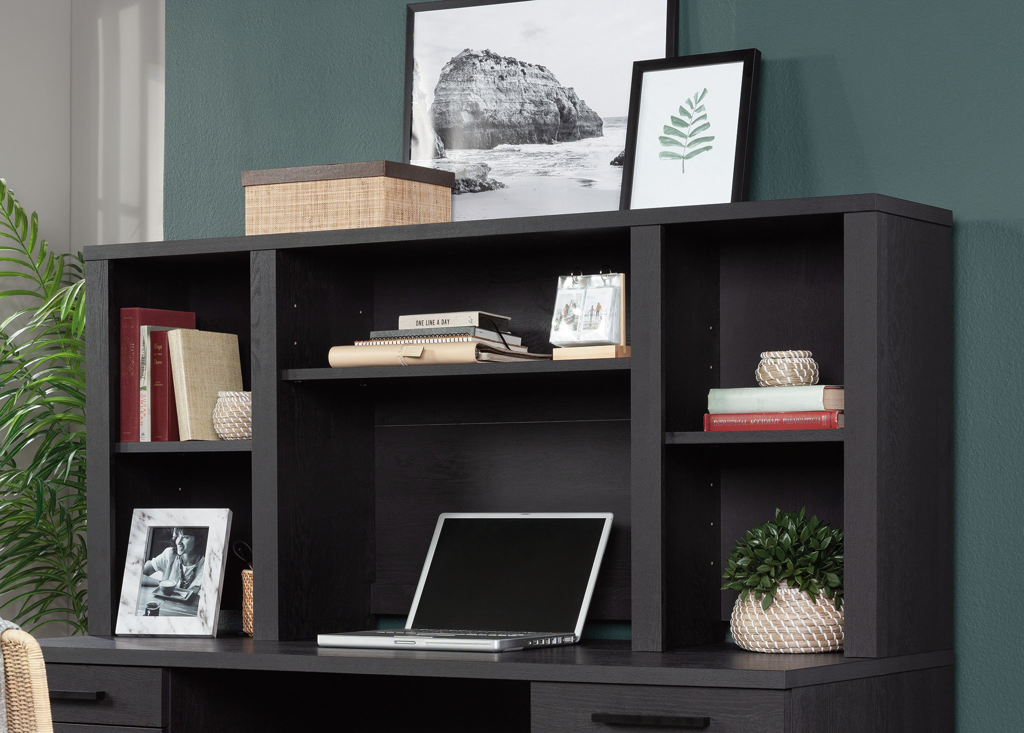 Trent Austin Design Aldrik 27.008" H x 60" W x 11.496" D Desk Hutch ...