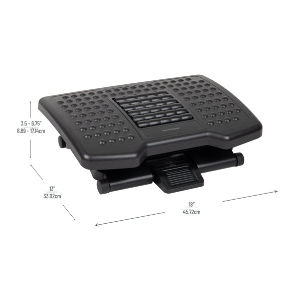 Mind Reader Foot Rest, Under Desk at Work, Ergonomic, Height Adjustable ...