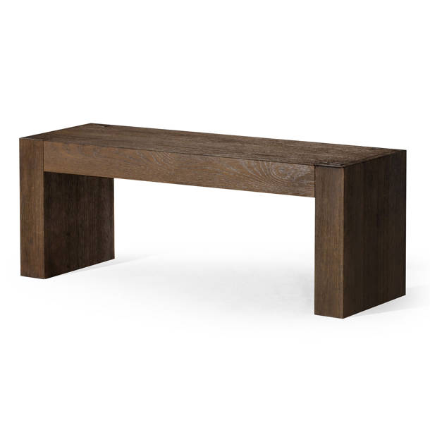 Wade Logan® Linzy Modern Wood Bench & Reviews | Wayfair