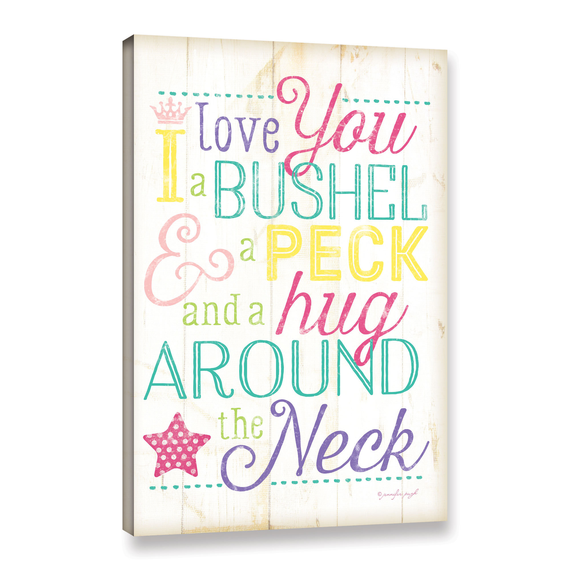 Isabelle & Max™ I Love You A Bushel And A Peck Girl Gallery Wrapped ...