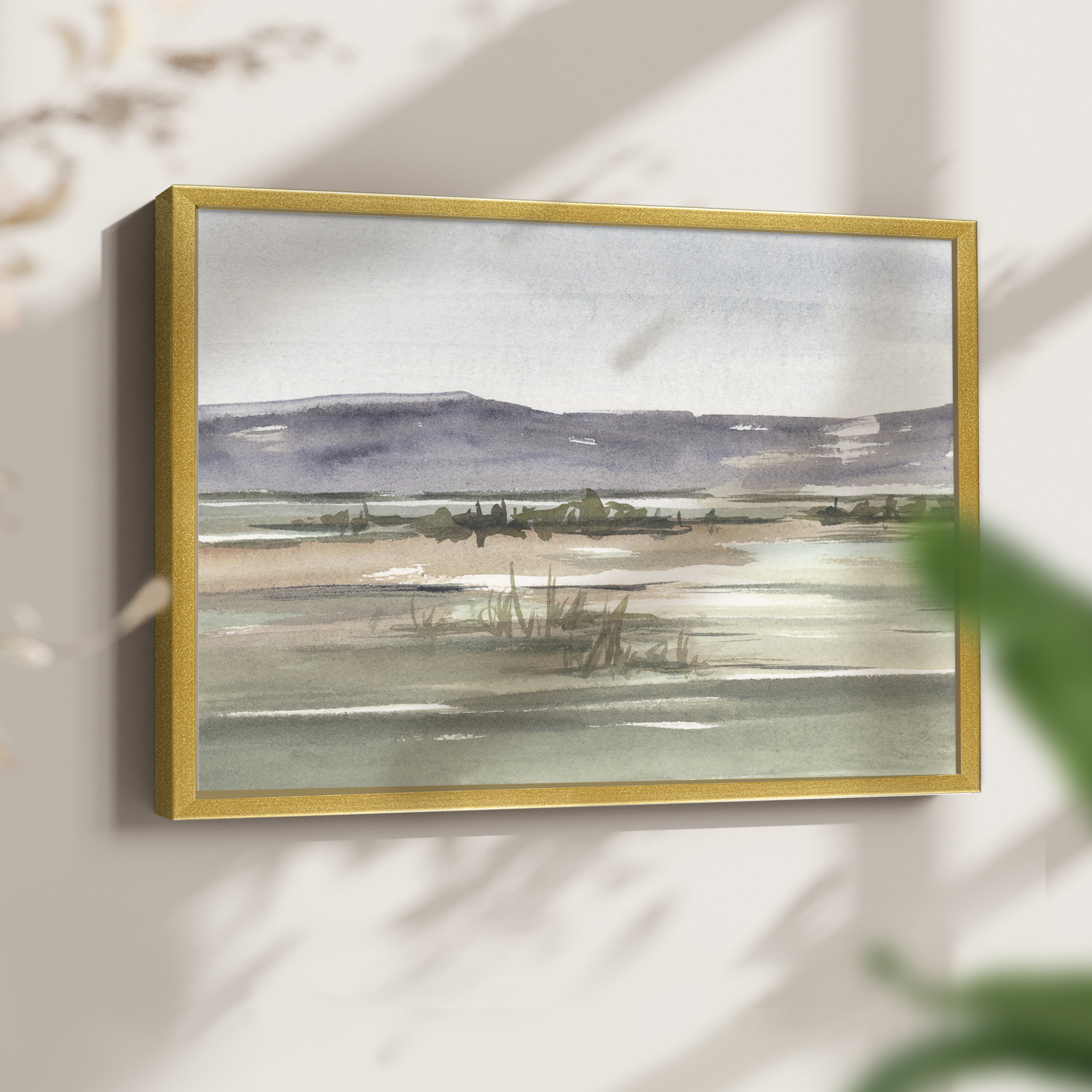 Ophelia & Co. Muted Marsh II -Framed Print - Restickable | Wayfair