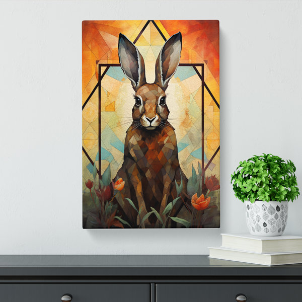 Brambly Cottage Hare Geometric No.3 - No Frame Print | Wayfair.co.uk